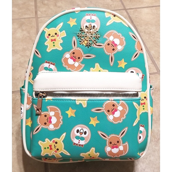 Bioworld | Bags | Bioworld Pokmon Gingerbread Pikachu Eevee Rowlet Mini ...